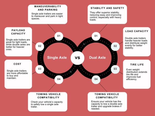 Single vs Dual Axle Trailer Which One Should You Choose